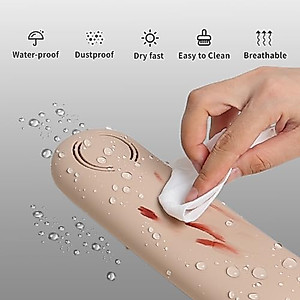 Vemoky Makeup Brush Holder/makeup brush covers/Travel Makeup Brush Holder/Soft Silicone Makeup Brush Holder/Stylish Make Up Brushes Holder Organizer/Double-sided Vent Makeup Bags for Women (Khaki)