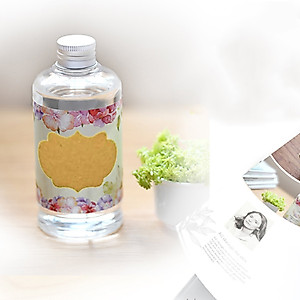 Remarkable Fancy Shape Kraft Paper Stickers Labels for Essential Oil Bottle Food Jars,Herb Jars, Spice Jars (7 Sheets)