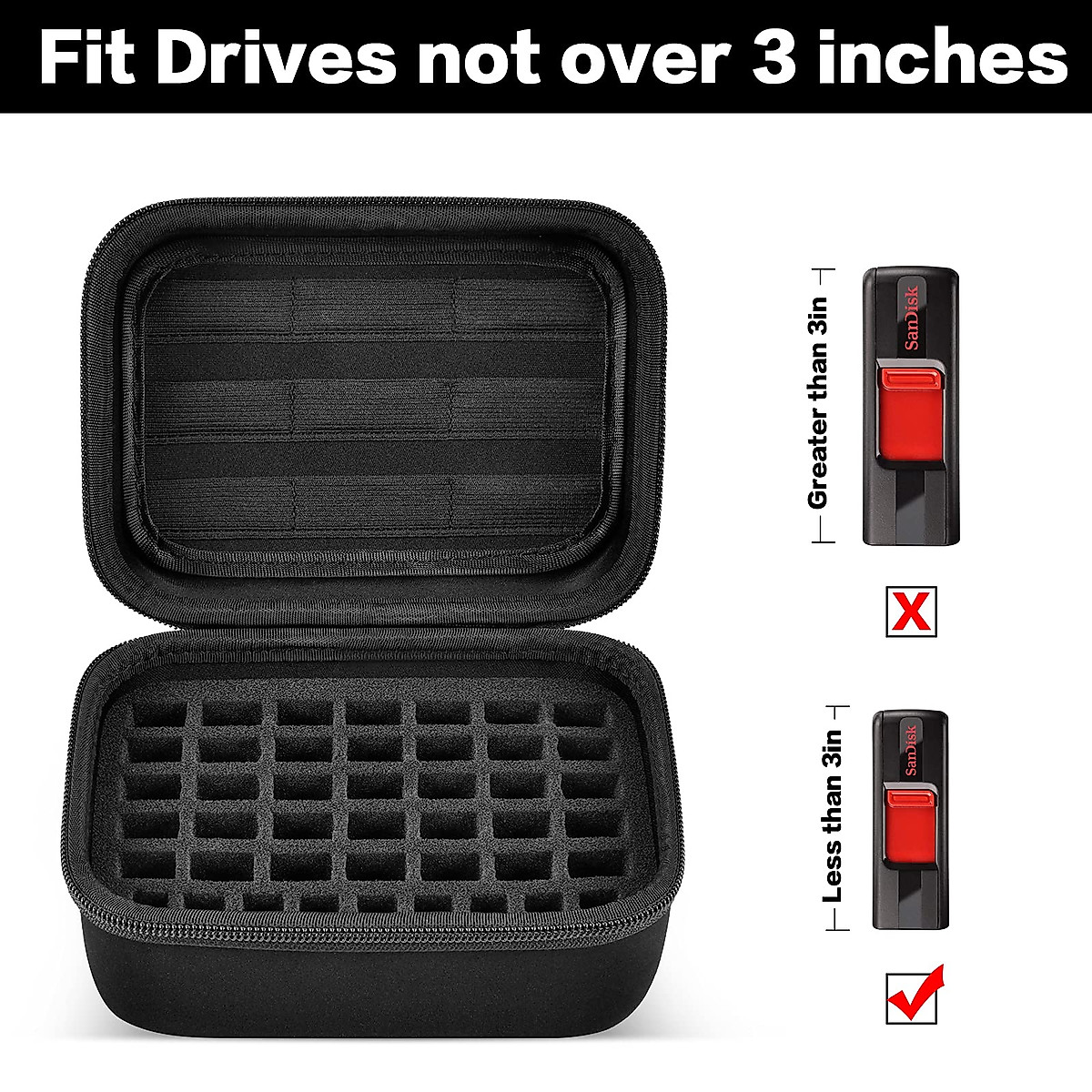 Hard Carrying Case for Oculus Quest 2 All-in-One VR Gaming Headset with USB Flash Drive Case - 2 Pack