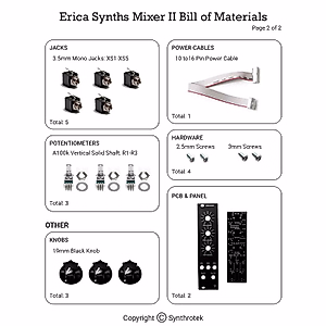 Synthrotek Erica Synths Mixer II Kit