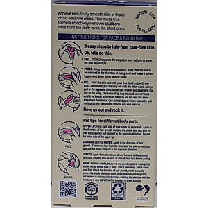 Nair Hair Remover Wax Ready-Strips 40 Count Face/Bikini (2 Pack)