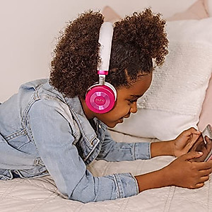 Puro Sound Labs JuniorJams Volume Limiting Headphones for Kids 3+ Protect Hearing – Foldable & Adjustable Bluetooth Wireless Headphones for Tablets, Smartphones, & PCs – 22-Hour Battery Life, Pink