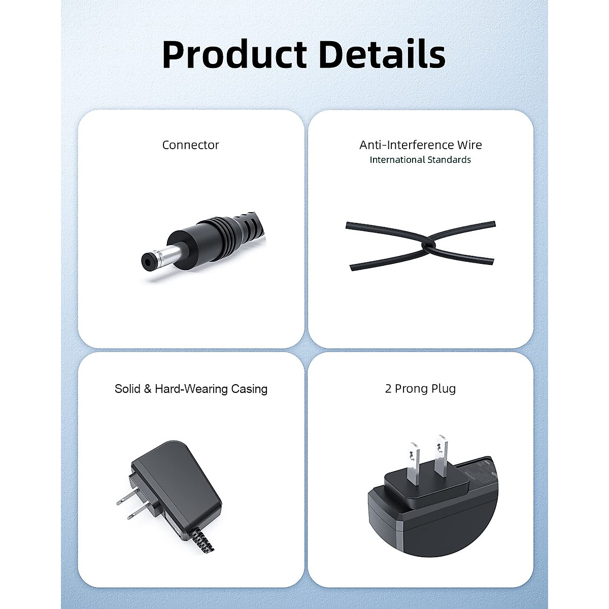 8V Power Cord Fit for Philips HQ840 Power Cord Shaver Norelco Multigroom Series 3000 MG3760 MG3760/50 MG3750 MG3750/50 MG3750/10 MG3750/60 Trimmer Replacement Charger Supply 5Ft