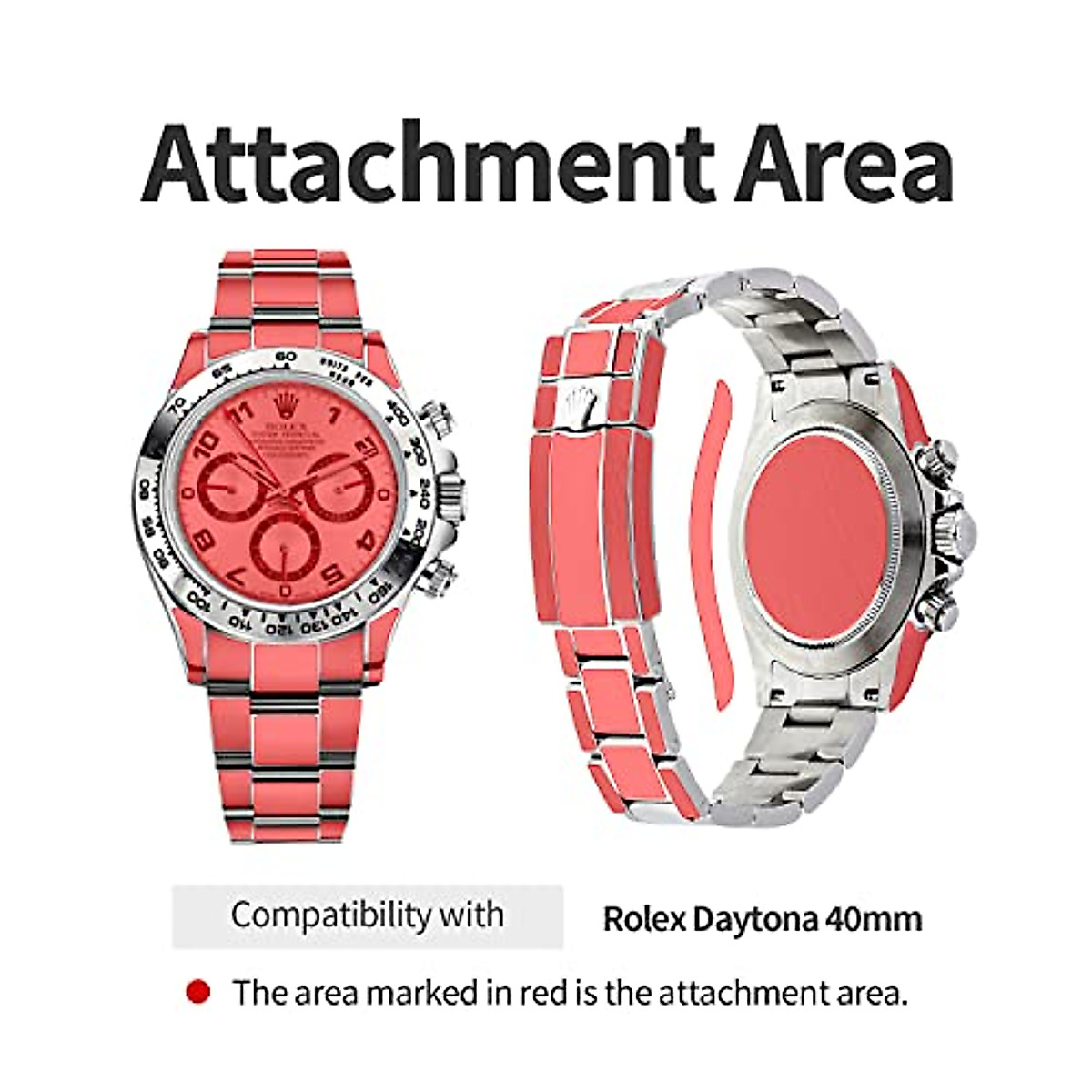 skoko [2 Pack Full Body Protective Film Compatible with Rolex Daytona 40mm, Glossy Clear Skin, Full Coverage, Anti Scartch, Easy Installation