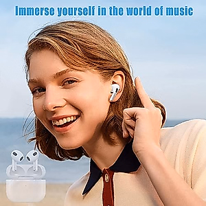 Compatible for AirPods 3rd Charging Case, Wireless Charger Replacement Case for AirPods Case 3rd Gen with Bluetooth Pairing Sync Button, White