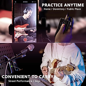 MOOER Prime P1 Guitar Multi-Effects Processor, Bass Guitar Pedals with Tuner, Amp, Metronome for Practice and Performance