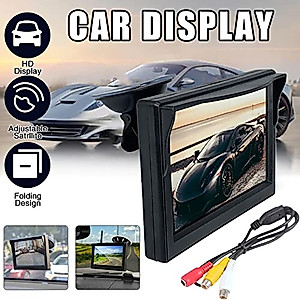 4.3 Inch Car Monitor Tft LCD Digital 16:9 800 * 480 Screen 2 Way Video Input Colorful for Reverse Rear View Camera DVD Vcd P8l2