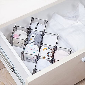 TJLSS DIY Drawer Divider Household Honeycomb Storage Organizer Partition Board for Socks Underwear Grid Drawer Compartment