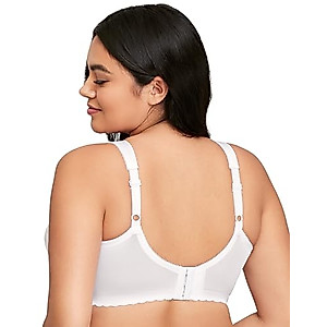 Full Figure Plus Size MagicLift Original Support Bra Wirefree #1000 White