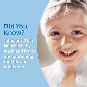 Johnson's Baby Skin Nourishing Moisture Baby Body Wash with Shea & Cocoa Butter, Hypoallergenic & Tear Free Baby Bath Wash, Paraben-, Dye-, Sulfate & Phthalate-Free, 20.3 fl. oz