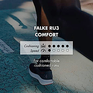 FALKE Men's RU3 Comfort Running Socks, Mid Calf, Thick Cushion, Anatomic Fit, Breathable Quick Dry, Organic Lyocell, 1 Pair