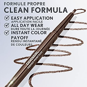 COVERGIRL Perfect Point Plus Eyeliner Pencil, Black Onyx Pack of 1, Long-Lasting, Versatile Black Eyeliner, Soft Smudging Tip, No Sharpening Needed