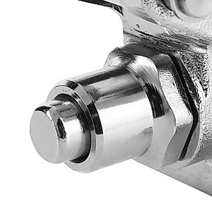 G1/2 Thread Brass Faucet Valve Knee Valve Faucet Control Pedal Valve Accessories for Bar Hotel Restaurant Canteen (Single Temperature Knee top Valve)