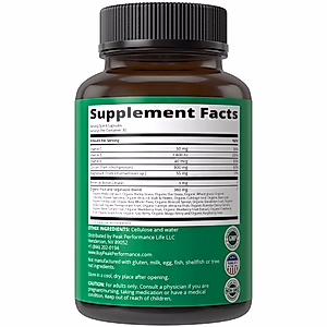 Plant Based Calcium - Red Marine Algae Calcium Supplement with Vitamin C, D3, K, Magnesium, and Whole Food Vegetable Blend. Vegan Capsules for Bones and Joints. 120 Calcium Pills, Tablets