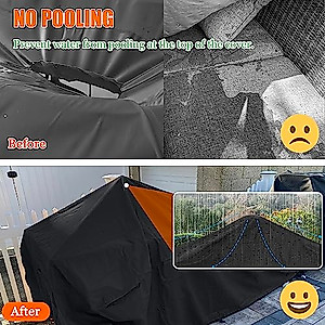 WOMACO Patio Furniture Cover Support Poles, Adjustable Metal Patio Sofa/Table Cover Poles Post, Outdoor Dining Set Cover Holder Stand, Grill Griddle Cover Support Pole (1 Pack)