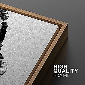 SIGNWIN Framed Wall Art Print Set Black & White Close Up Tree Ring Details Nature Wilderness Photography Modern Art Rustic Relax/Calm Multicolor for Living Room, Bedroom, Office - 24"x36"x2 Natural