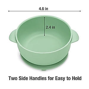 PandaEar Silicone Baby Feeding Set 6-12 Months| Baby LED Weaning Supplies| Infant Toddler Feeding Set| Silicone Baby Bib + Baby Plate with Suction + Baby Cup + Baby Bowls and Spoon First Stage Set