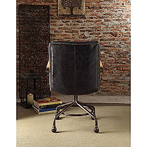 ACME Harith Executive Office Chair - 92417 - Vintage Blue Top Grain Leather