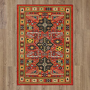 Mohawk Home Makara Red Southwestern (2' X 3') Scatter Rug