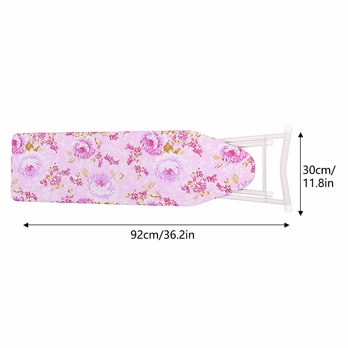 Ironing Board, Space Saver Ironing Board Full Size, Long Lasting Small Iron Board, Wear Resistant Folding Board for Home, Household, Office, Bathroom, Dorm, Compact