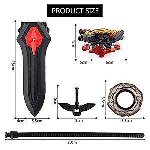 Battling Game Tops Metal Fusion Starter Set | Launcher Included | 2Set - Cho-Z Achilles.00DM/Ace Dragon. St. Ch with 4D Launcher Grip Gyro Top Set