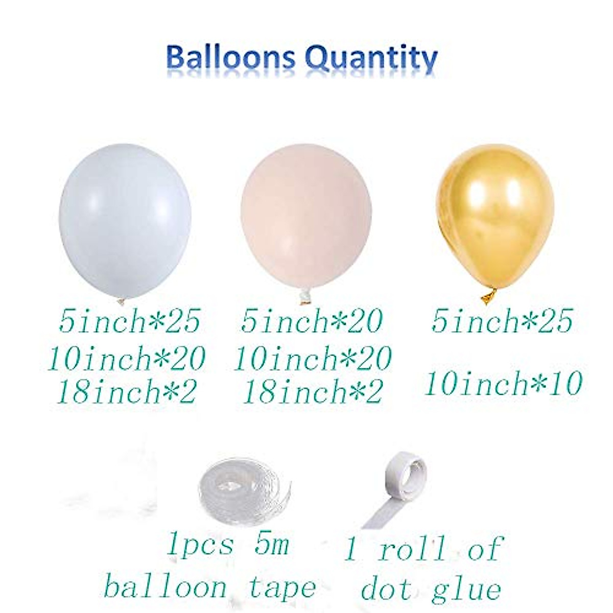 White Gold Arch Garland Kit - 124Pcs Chrome Gold White and Double Skin with White Balloons for Wedding Birthday Baby Shower Graduation Anniversary Bachelorette Party Background Decorations