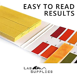 Litmus Test Paper pH Test Strips, Universal Application (pH 1-14), 300 Testing Strips | for Saliva, Soap, Urine, Food, Liquids, Water with Soil Testing, and Lab Monitoring