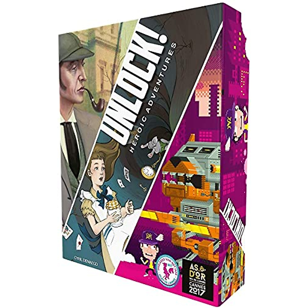 UNLOCK! Heroic Adventures Card Game | Escape Room Games for Adults and Kids | Mystery Games for Family Game Night | Ages 10 and up | 1-6 Players | Average Playtime 1 Hour | Made by Space Cowboys