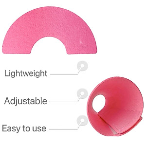 FASAROU 2 Pcs Sugar Gliders Recovery Cone Collar Hamster Mini Elizabeth Collar Protective Cones for Small Pet Adjustable Neck Cone for Sugar Glider Hamster Ferret Squrrel, pink