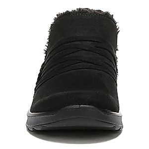 BZees Womens Glide Slip-On Ankle Boot Black 8.5 W