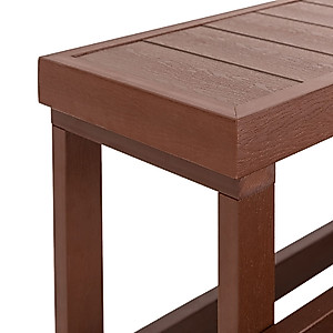 LIYUANJUN Hot Tub Steps, Spa Ladder with Allen Key for Any Hot Tub Shape and Size(3.28FT High) Outdoor Universal Pool Support Steps Large Non Slip Treads 23.62 * 21.46 * 15.75Inch (Brown)