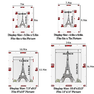 Red Fire Truck 4x6 Picture Frame, Cartoon Lovely Wooden Photo Frames for Tabletop and Wall Display, Picture Frame Home Office Decor