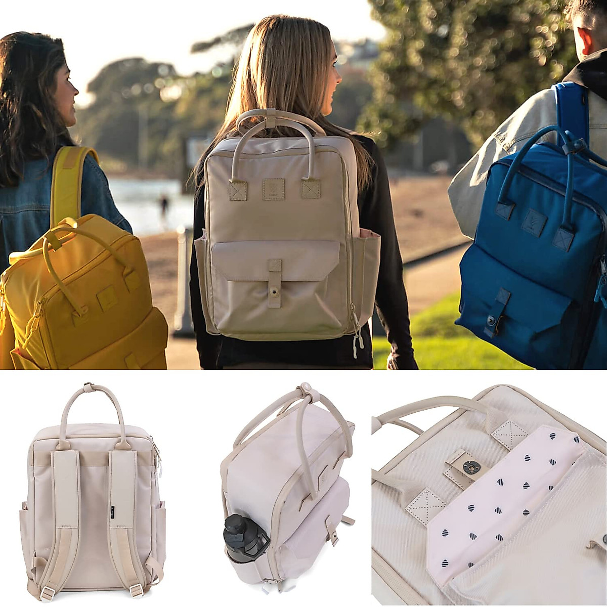 Langly Sierra Camera Backpack: A Modern & Travel-friendly Photography Backpack Compatible With Both 18in Laptop & DSLR Accessories 24L (Dew)