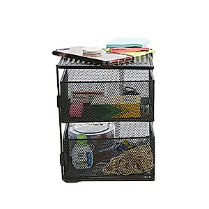 Mind Reader Storage, Black 2 Magnetic Rack