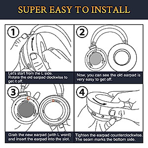 SOULWIT Cooling-Gel Ear Pads Replacement for Corsair Virtuoso RGB Wireless XT SE Gaming Headset, Earpads Cushions with High-Density Noise Isolation Foam, Added Thickness