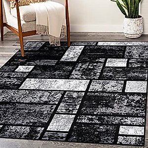 Persian Area Rugs 1007 Gray 8x10 Area Rug, 8 ft x 10 ft, Grey