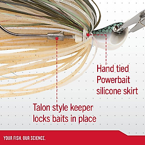 Berkley SlobberKnocker Fishing Jig, Green Pumpkin Shad, 1/2 oz