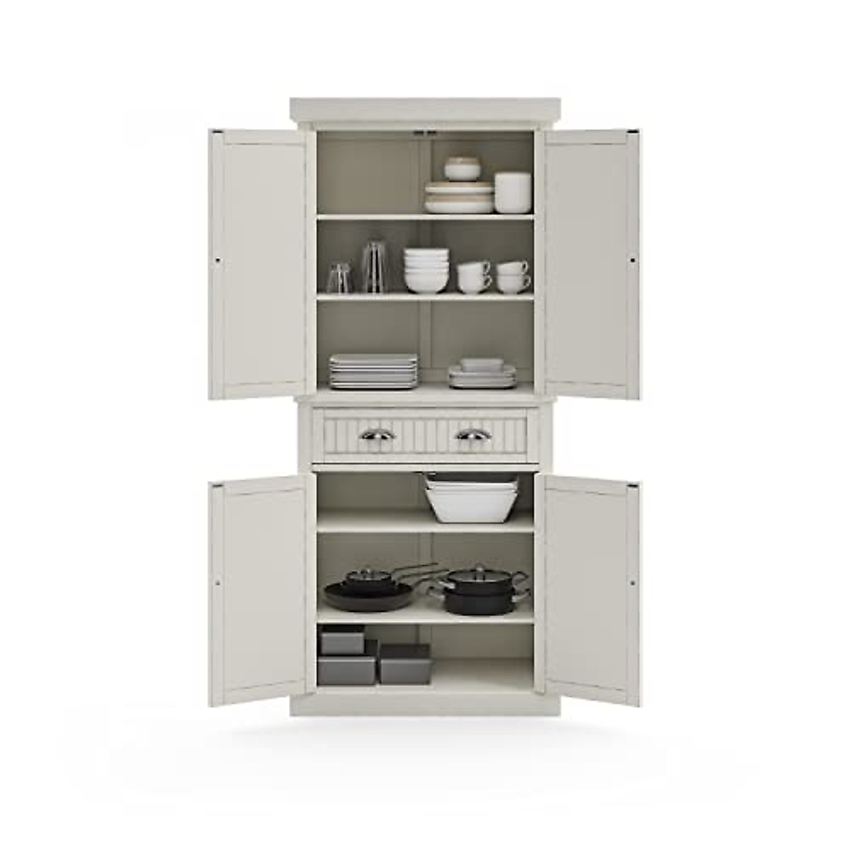 Homestyles Nantucket Pantry, 30", Off White