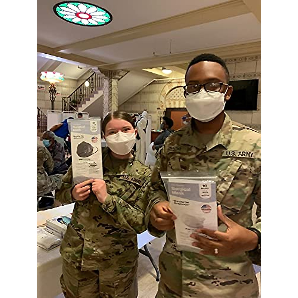 PureMSK - Made in the USA - Disposable Face Mask - Masks for Protection - White Adult Size - (10 PACK)