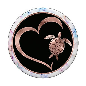 Sea Turtle Rose Blush PopSockets Standard PopGrip