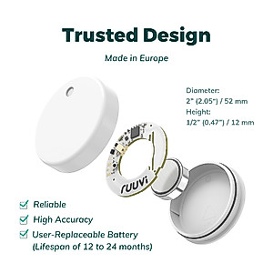RuuviTag 4in1 Wireless Bluetooth Temperature (°C/°F), Air Humidity, Air Pressure and Motion Sensor. Alerts & history. Free Android/iOS apps. Integrates with Victron and Home Assistant. Made in Europe.