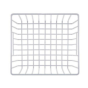 iPEGTOP Deep Refrigerator Freezer Baskets, Large Household Wire Storage Basket Bins Organizer with Handles for Kitchen, Pantry, Freezer, Cabinet, Closets, Pearl White, Set of 2