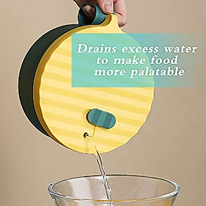 YCXXKJ Microwave Ramen Bowl Set Ramen Cooker with Handles Noodle Bowls with Lid and Chopsticks Stainless Steel Liner Dishwasher Safe for Home Office College Dorm Room(Yellow & Green)