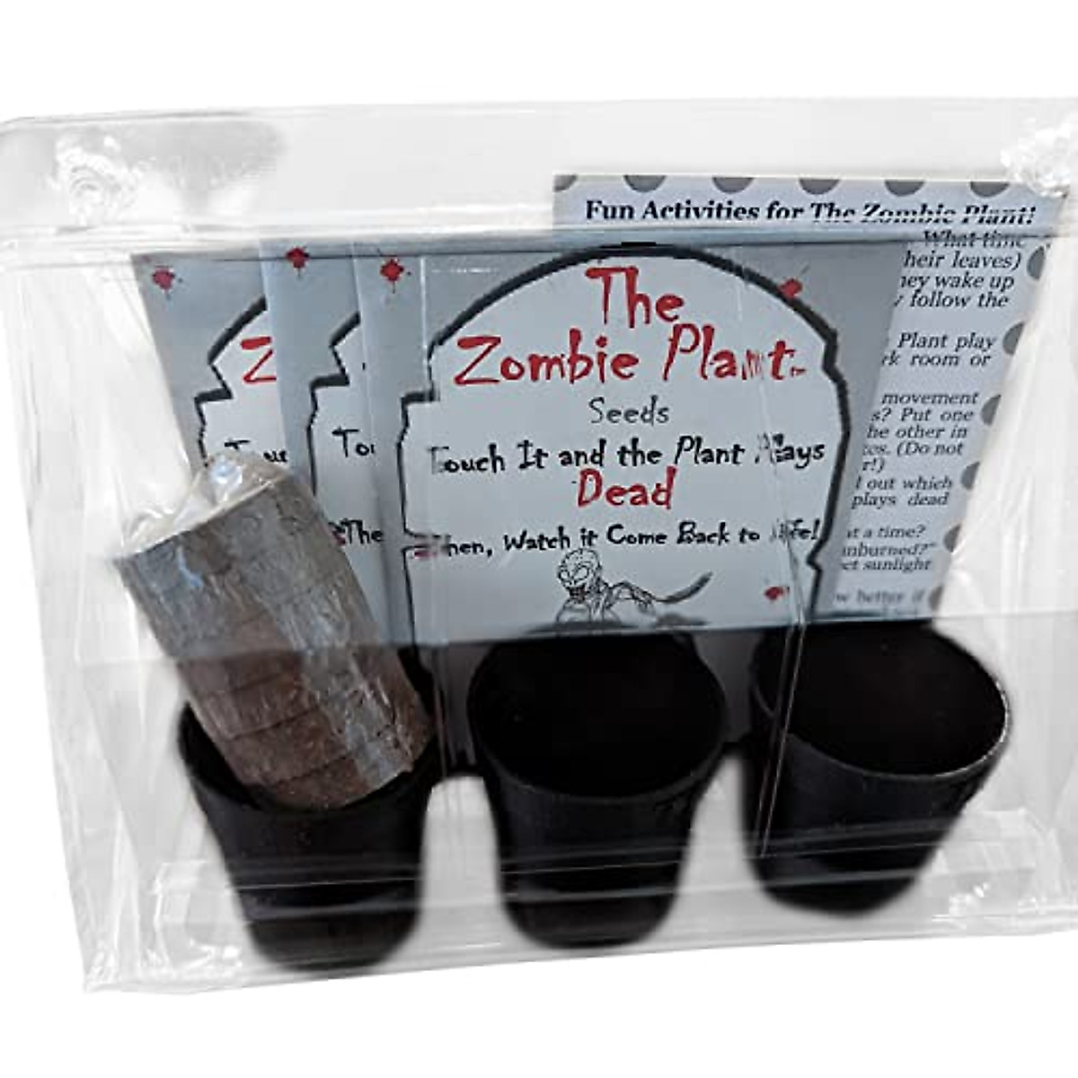 Zombie Plant Greenhouse Grow KIT- (Touch It and It Plays Dead!) Unique Nature Kit- Grow a Fun House Plant That Plays Dead When You Touch It! Comes Back to Life in Minute. Unique Christmas Gift Idea