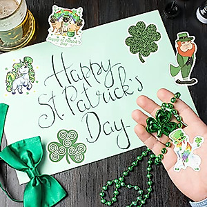 200Pcs St Patrick's Day Stickers,Water Bottle Stickers for Kids Adults Cute Vinyl Waterproof Stickers Accessories DIY for Laptop Water Bottle Envelopes Crafts Scrapbooking,St Patrick's Day Decorations Party Home Supplies