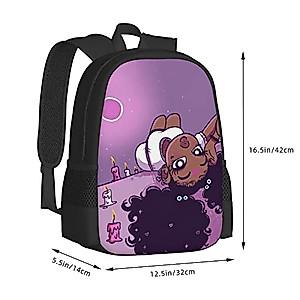 nrseag African American Girl Backpack Black Girl Backpack African Kids Cute Black Girl Bookbag for School Kids Teen Girls