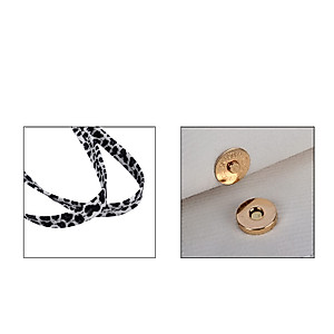 PASSAGE Women Black and White Leopard Pattern Print Soft Faux Leather Tote Shoulder Bag with Tassel Birthday Gifts