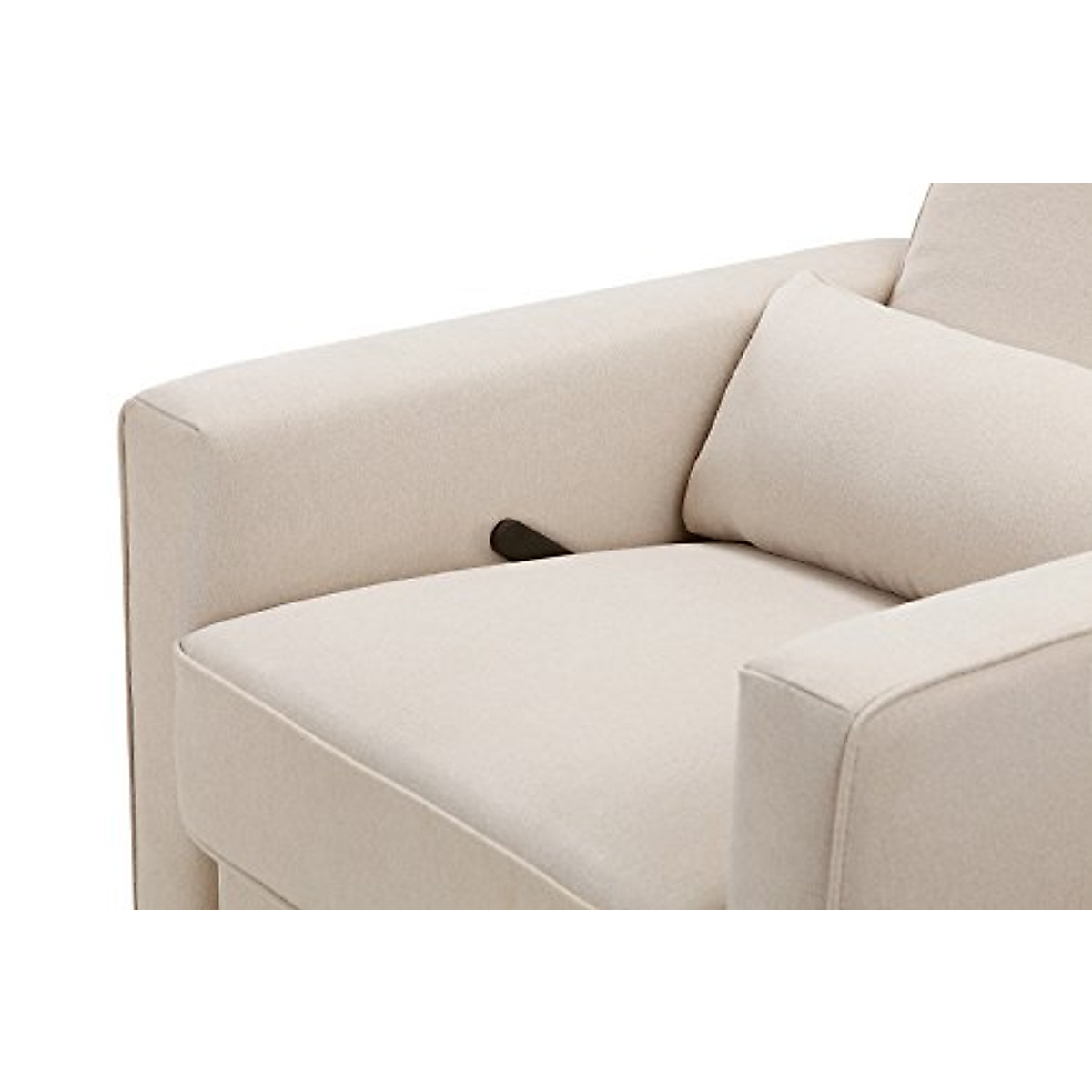 DaVinci Piper Upholstered Recliner and Swivel Glider in Cream, Greenguard Gold & CertiPUR-US Certified