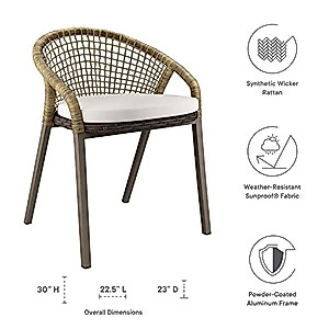 Meadow Outdoor Patio Dining Chairs Set of 2