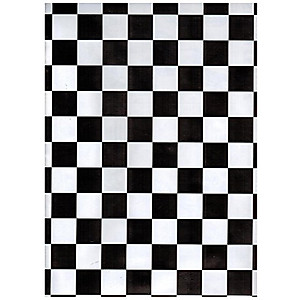 Zip Tac Black & White Checkers Contact paper--9 ft x 18in